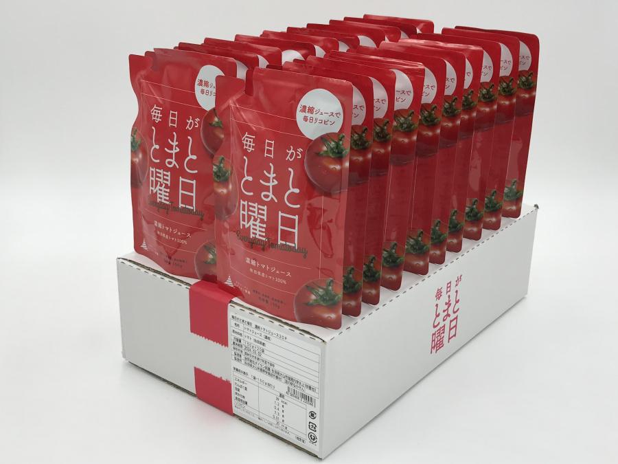 【濃縮！トマト120％】毎日がとまと曜日濃縮トマトジュース （1箱/20P入） | goosa(グーサ)