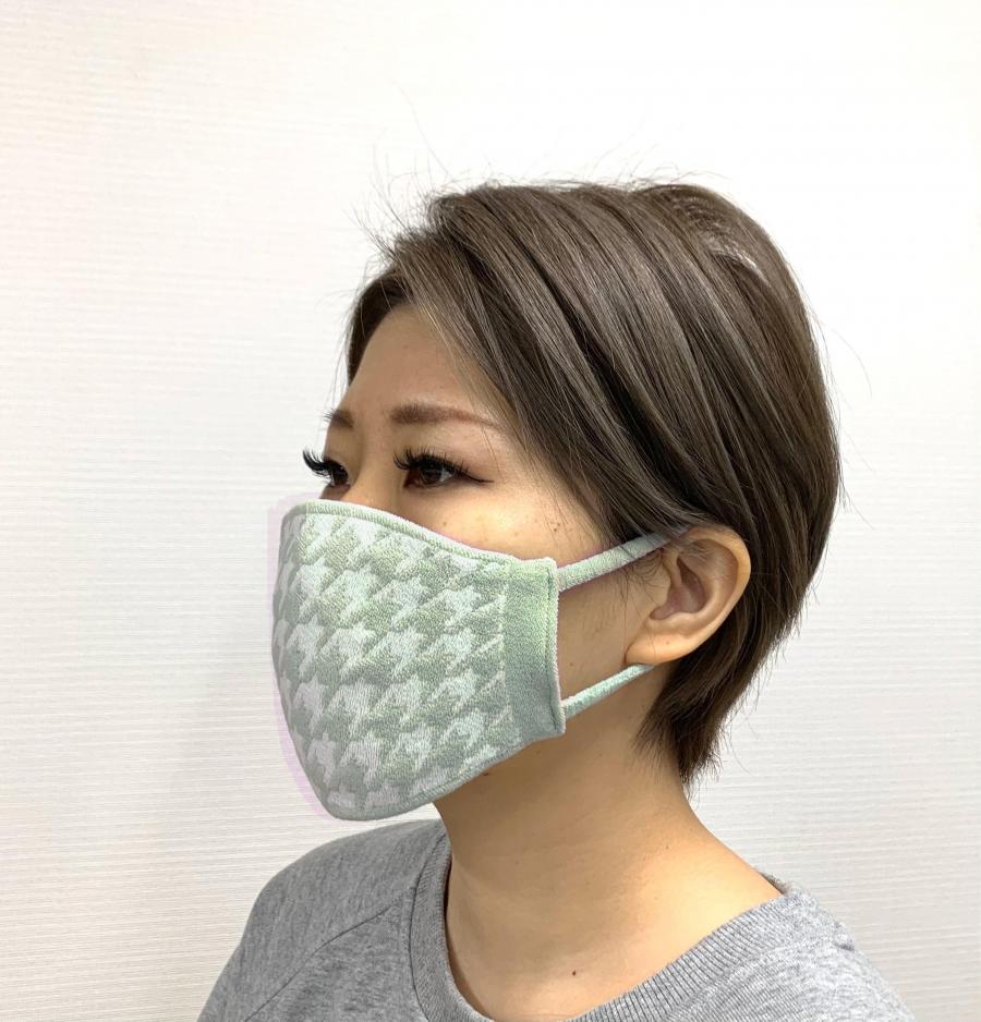 HQ立体織ふわっふわっ美マスク 千鳥柄 グリーン - 商品レビュー | goosa(グーサ)